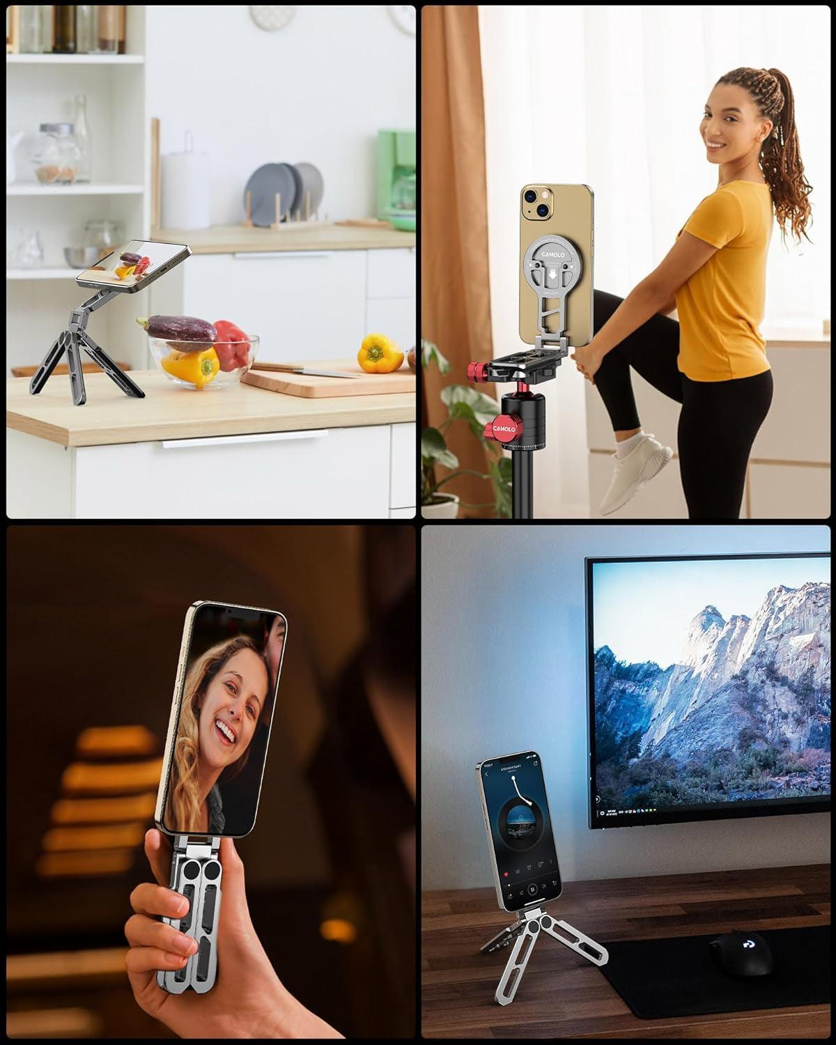 CAMOLO MG05 Tripod Mount Handle Smartphone Desk Stand – Camolomall